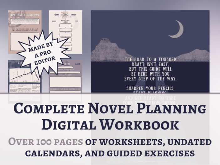 WIP Novel Planning Workbook in Starry Sky