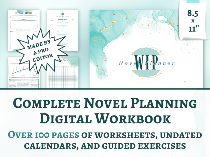 WIP Novel Planning Workbook in Watercolor